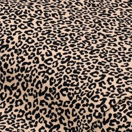 buttinette Baumwoll-Jersey "Leo" mit Elasthan, braun-color