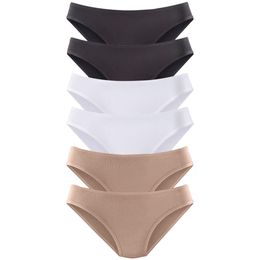 Vivance By Lascana Slip Damen Gr&ouml;&szlig;e XS nude / schwarz / wei&szlig;