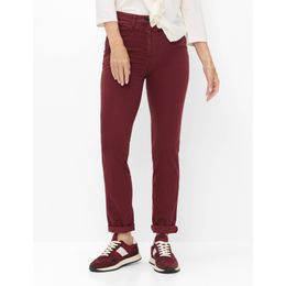 Raphaela by Brax Damen Five-Pocket-Hose Style LAURA NEW BURGUNDY, dunkelrot, Gr. 36