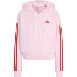 Adidas 3S Kapuzenjacke Damen - Gr&ouml;&szlig;e S - rosa