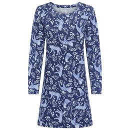 VIVANCE by LASCANA Nightgown female size L Sky blue / Light blue / Dark blue
