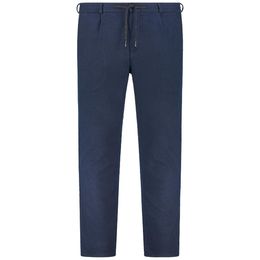 Herren Gro&szlig;e Gr&ouml;&szlig;en | Redpoint Stretch-Chinos "Digby" in Wolloptik, Tapered Fit Farbe dunkelblau Gr&ouml;&szlig;e: 46/32