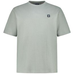 Herren Gro&szlig;e Gr&ouml;&szlig;en | Lerros T-Shirt mit Strukturgewebe Farbe grau Gr&ouml;&szlig;e: 5XL