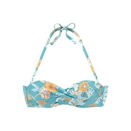 Sunseeker Bikini Top female size 75 Blue / Mustard / Off white