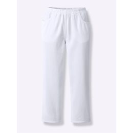 WITT Damen Caprihose in TREVIRA-Qualit&auml;t, wei&szlig;, Gr&ouml;&szlig;e 48