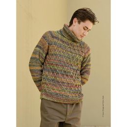 Anleitung 198/6, Herren-Pullover aus Cotton-Merino Rainbow von Katia