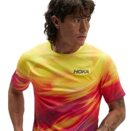 Hoka One One Hoka Race Day Short Sleeve Bekleidung Herren gelb