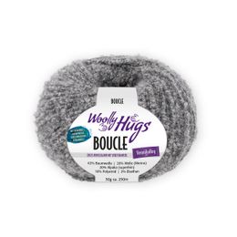 Boucle von Woolly Hugs, Grau, aus Baumwolle