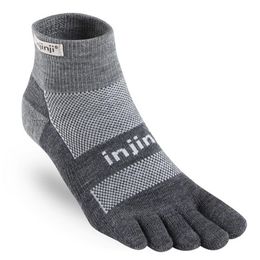 injinji Outdoor Midweight Mini-Crew Wool Bekleidung Unisex grau