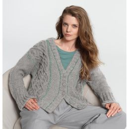 Anleitung 140/6, Jacke aus Aerea von Junghans-Wolle