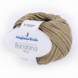 Bandana von Junghans-Wolle, Tabak, aus Baumwolle