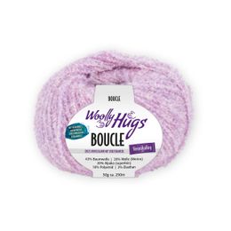 Boucle von Woolly Hugs, Flieder, aus Baumwolle