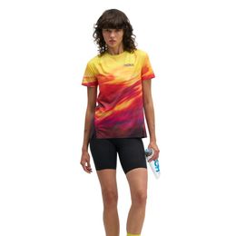 Hoka One One Hoka Race Day Short Sleeve Bekleidung Damen gelb