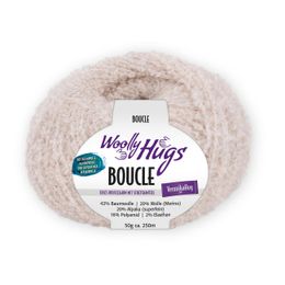 Boucle von Woolly Hugs, Creme, aus Baumwolle