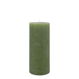 Chic Antique Macon rustikale Stumpenkerze H25/D10 cm forrest green skandinavische Deko Online Shop