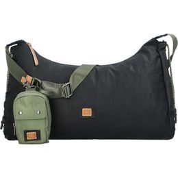 Camel Active Umh&auml;ngetasche 'Laona' Damen Gr&ouml;&szlig;e One Size hellbraun / oliv / schwarz