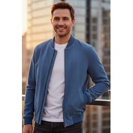 Herren Blue Goat Suede MA-1 Bomberjacke &ndash; North