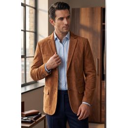 Herren Italian Rust Wildleder Lederblazer &ndash; Hollow