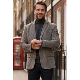Herren italienische graue Wildleder-Blazerjacke &ndash; Hohl