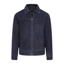 Herren Navy Goat Wildleder Harrington-Bikerjacke &ndash; Berlin