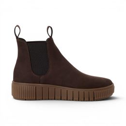 Tamaris Damen braune Leder-Chelsea Kn&ouml;chelstiefel &ndash; 25403-43