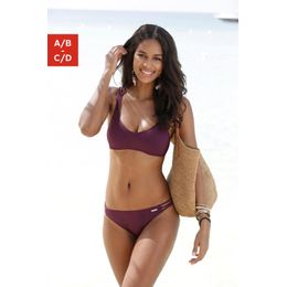 Bruno Banani Damen Bustier-Bikini, Rot, Gr. 38A/B, Bustier-Bikinis, Material: Polyamid