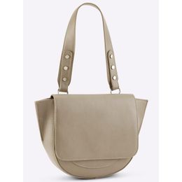 Heine Damen Tasche, Braun, Handtaschen, Material: Synthetik