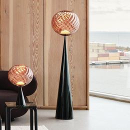 Tom Dixon Whirl Stehleuchte, LED 1-flammig, WHS02CO+CONF03BKUN+LEDFC11UN,