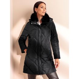Heine Damen Steppjacke, Schwarz, Gr. 42, Steppjacken, Material: Polyester. Fellimitat: Polyester. Wattierung: Polyester