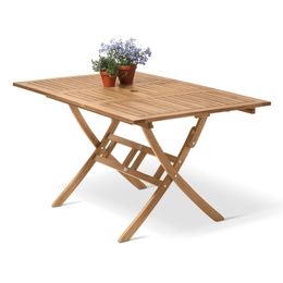 Tchibo - Zusammenklappbarer Ausziehtisch &raquo;Lenja&laquo; - 100x90x74cm - braun -