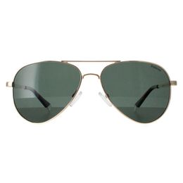 Polaroid PLD 6012/N/NEW PEF UC gold gr&Atilde;&frac14;n gr&Atilde;&frac14;n polarisierte Sonnenbrille
