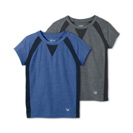 Tchibo - 2 Funktionsshirts - Jungen - Gr. 146/152 - blau