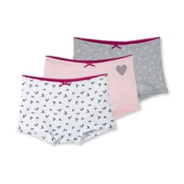 Tchibo - 3 Pantys - M&auml;dchen - Gr. 98/104 - wei&szlig;/print