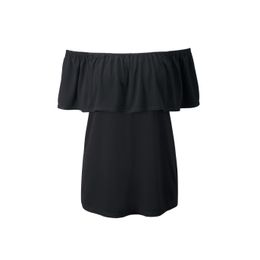 Tchibo - Top mit Volant - Damen - Gr. XL - schwarz