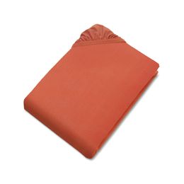 Tchibo - Sch&ouml;ner WOHNEN-Kollektion Spannbettlaken - koralle