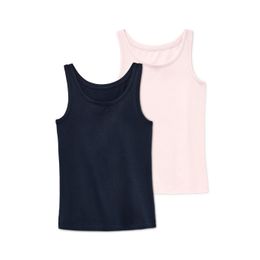 Tchibo - 2 Tanktops aus Baumwolle - M&auml;dchen - Gr. 170/176 - dunkelblau