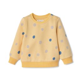 Tchibo - Kleinkind-Sweatshirt - M&auml;dchen - Gr. 110/116 - hellgelb/gepunktet