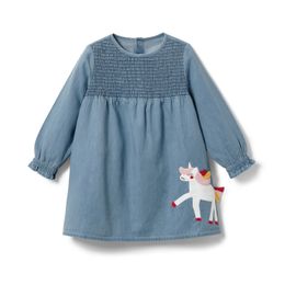 Tchibo - Kinder-Chambray-Kleid - Baby - Gr. 50/56 - blau