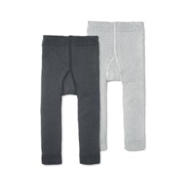 Tchibo - 2 Thermoleggings - Kinder - Gr. 122/128 - dunkelgrau