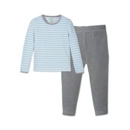 Tchibo - Nicki-Kombi - Baby - Gr. 62/68 - wei&szlig;/gestreift