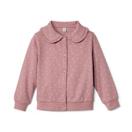 Tchibo - Kinder-Sweatjacke mit Volant - M&auml;dchen - Gr. 110/116 - creme