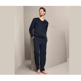 Tchibo - Pyjama - Herren - Gr. XL - dunkelblau/gestreift