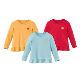 Tchibo - 3 Shirts - Baby - Gr. 74/80 - hellblau