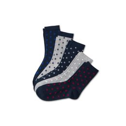 Tchibo - 5 Paar Socken - Kinder - Gr. 27-30 - dunkelblau