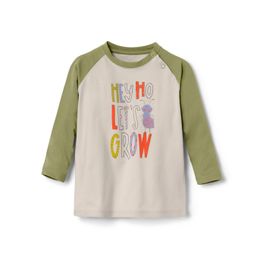 Tchibo - Baby-Langarmshirt - Baby - Gr. 50/56 - wei&szlig;/print