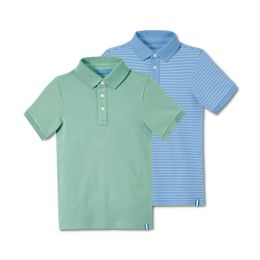 Tchibo - 2 Poloshirts - Jungen - Gr. 98/104 - blau/gestreift