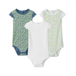 Tchibo - 3 Baby-Bodys - Baby - Gr. 74/80 - wei&szlig;