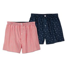 Tchibo - 2 Web-Boxershorts - Herren - Gr. Xxl/8 - dunkelblau/gestreift