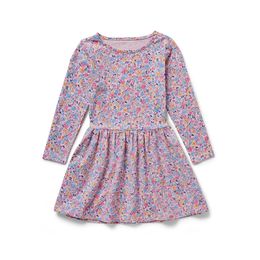 Tchibo - Kinder-Jerseykleid - M&auml;dchen - Gr. 122/128 - rosa/gebl&uuml;mt