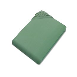 Tchibo - Sch&ouml;ner WOHNEN-Kollektion Spannbettlaken - dunkelgr&uuml;n